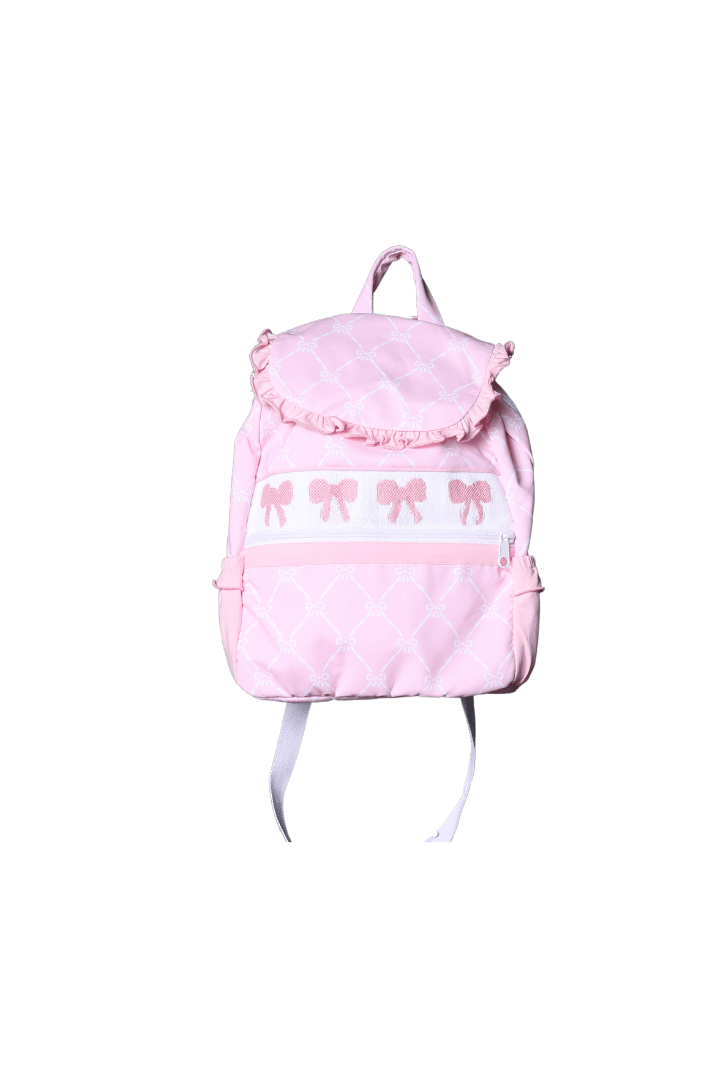 Smocked Pink Sweet Bow Backpack