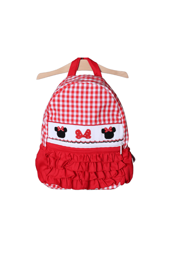 Smocked Mouse Bow Backpack
